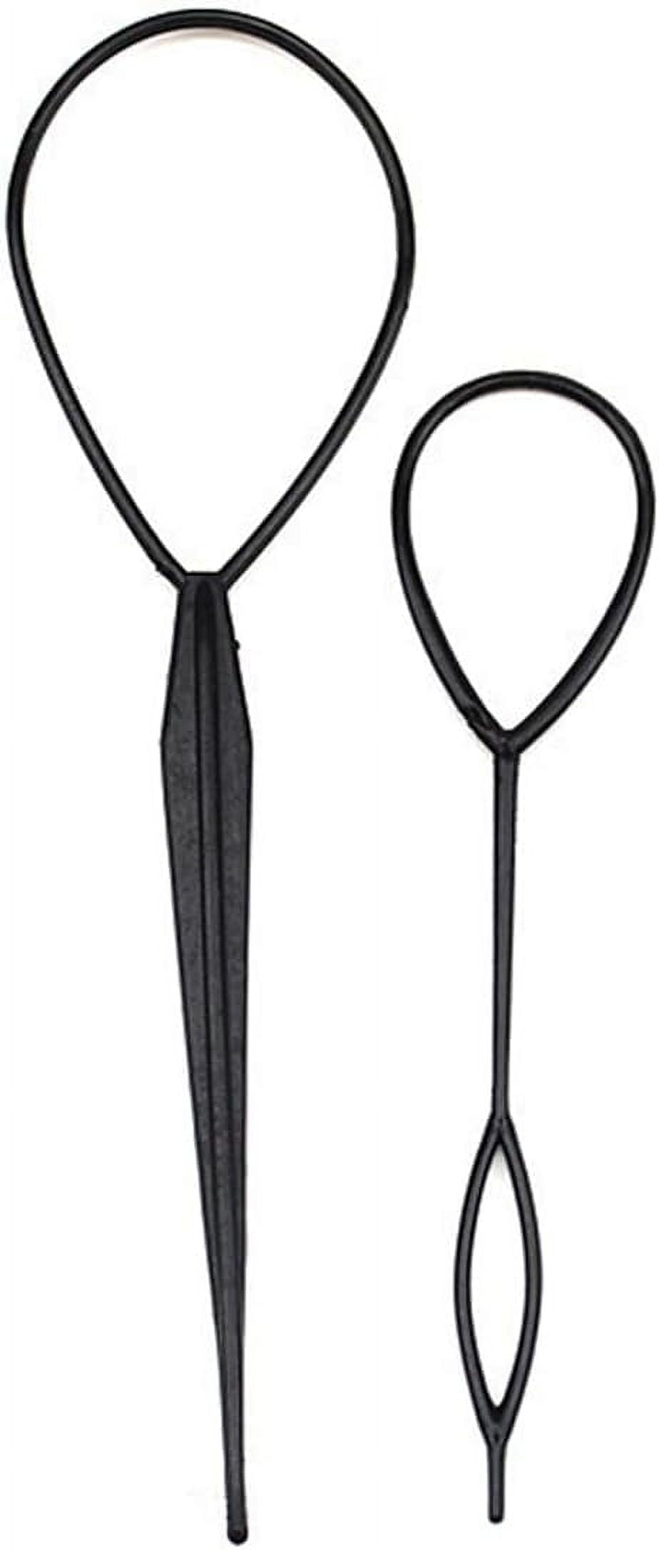 2PCS Plastic Topsy Tail Tools Magic Hair Pull Through Tool Brade ...