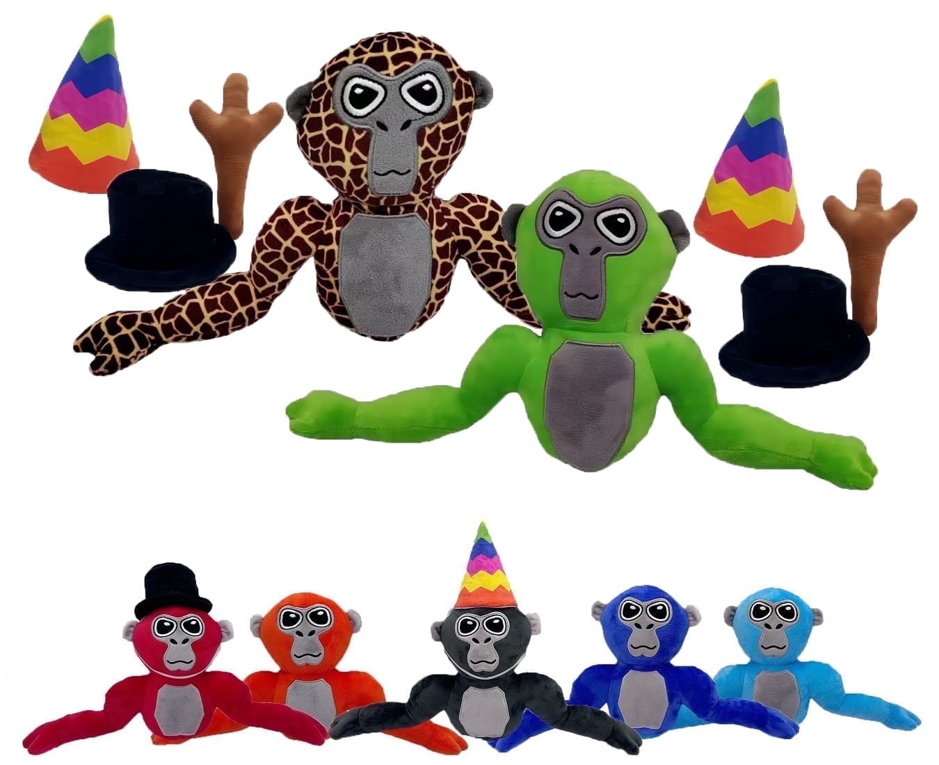 2PCS Gorilla-Tag Plush Stuffed Animal for Fans Kids Thanksgiving ...