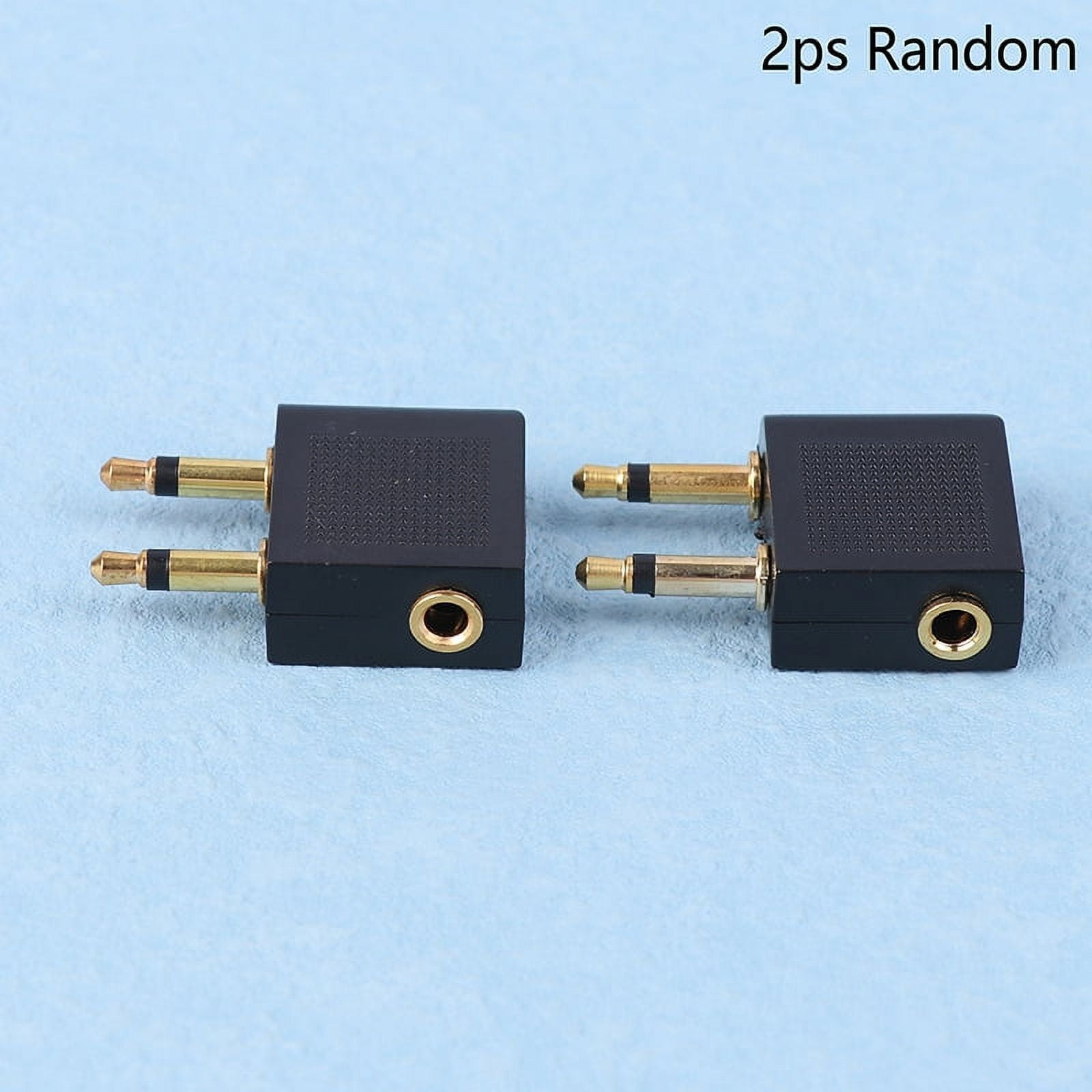 2PCS Portable Aviation Headset Conversion Plug Adapters For Earphones ...