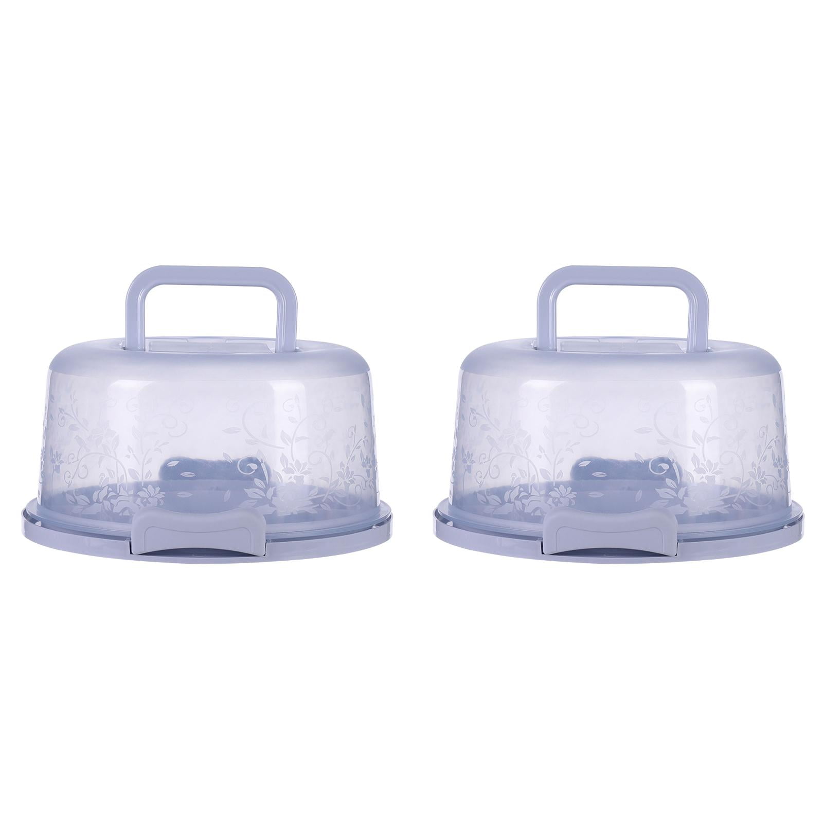 2PCS Portable Cake Box Cake and Cupcake Cake Holder Container for Cake ...
