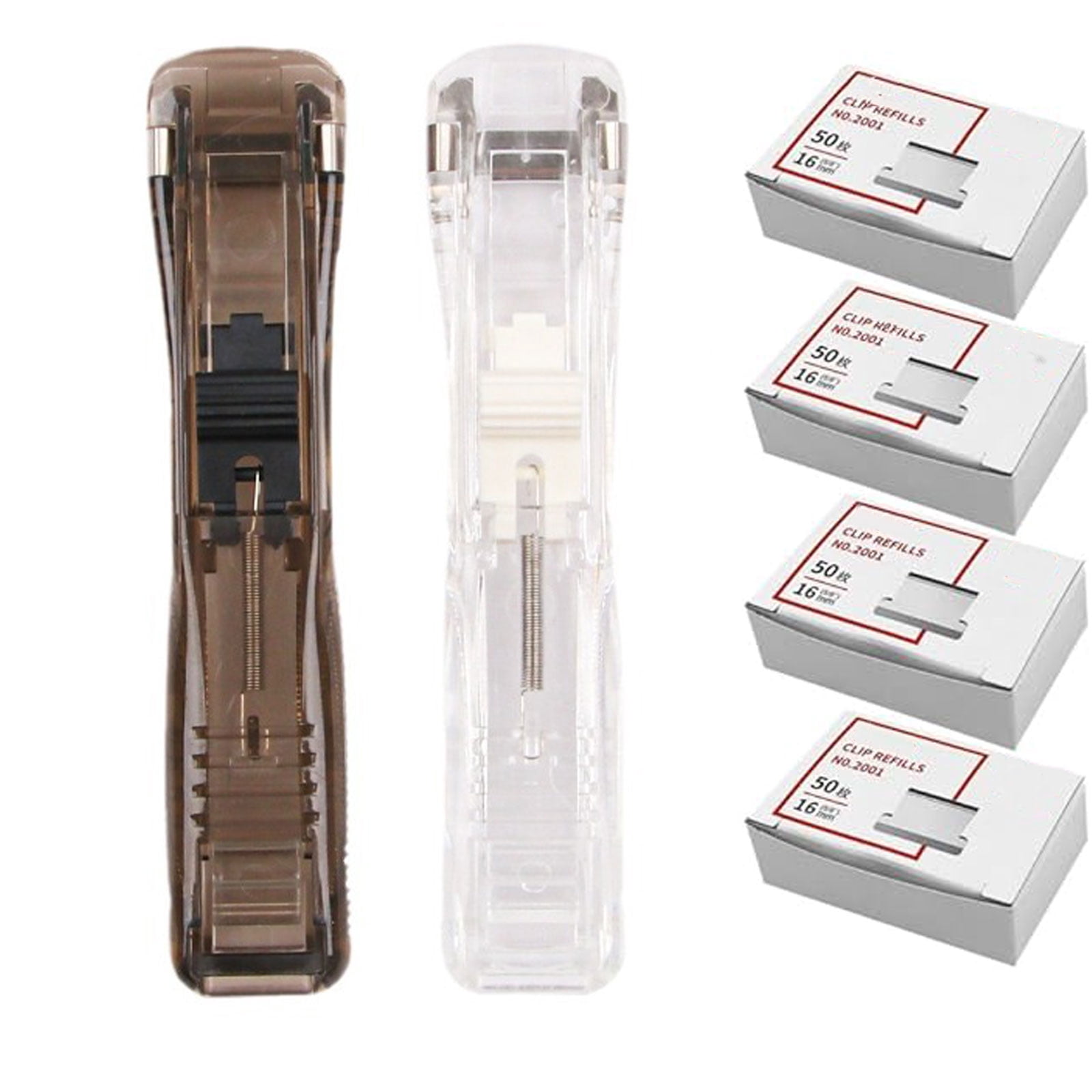 2PCS Portable Clip Dispenser with 200 Reusable Clips, Handheld Paper ...