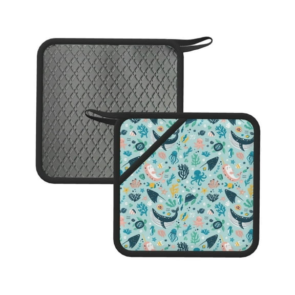 1 PCS Pot Holders for Kitchen - Cute Popcorn Red Silicone Heat ...