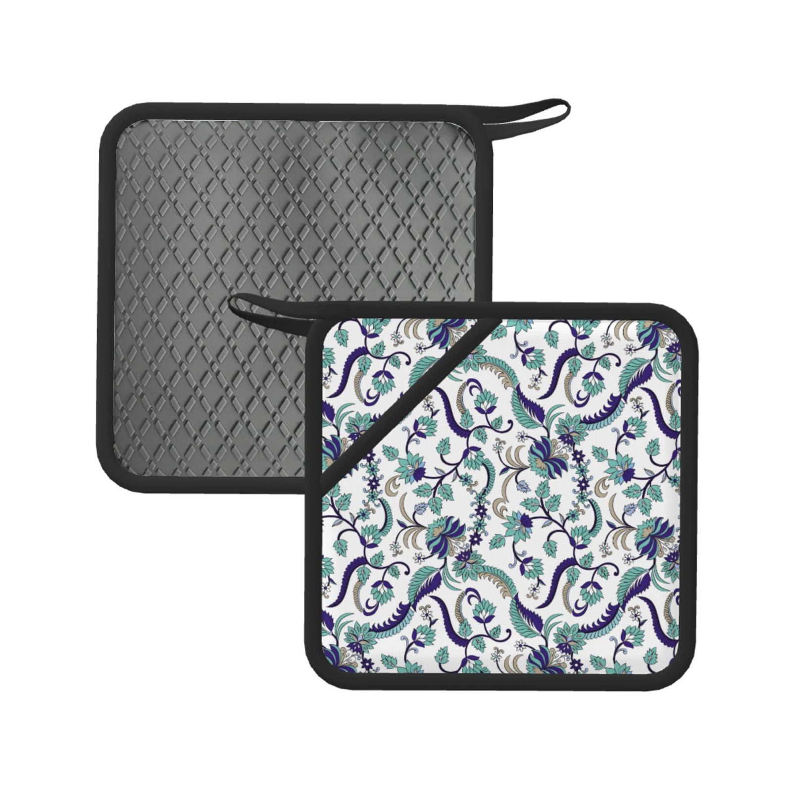 2PCS Pot Holders for Kitchen Paisley Pattern No.9074 Heat Resistant ...