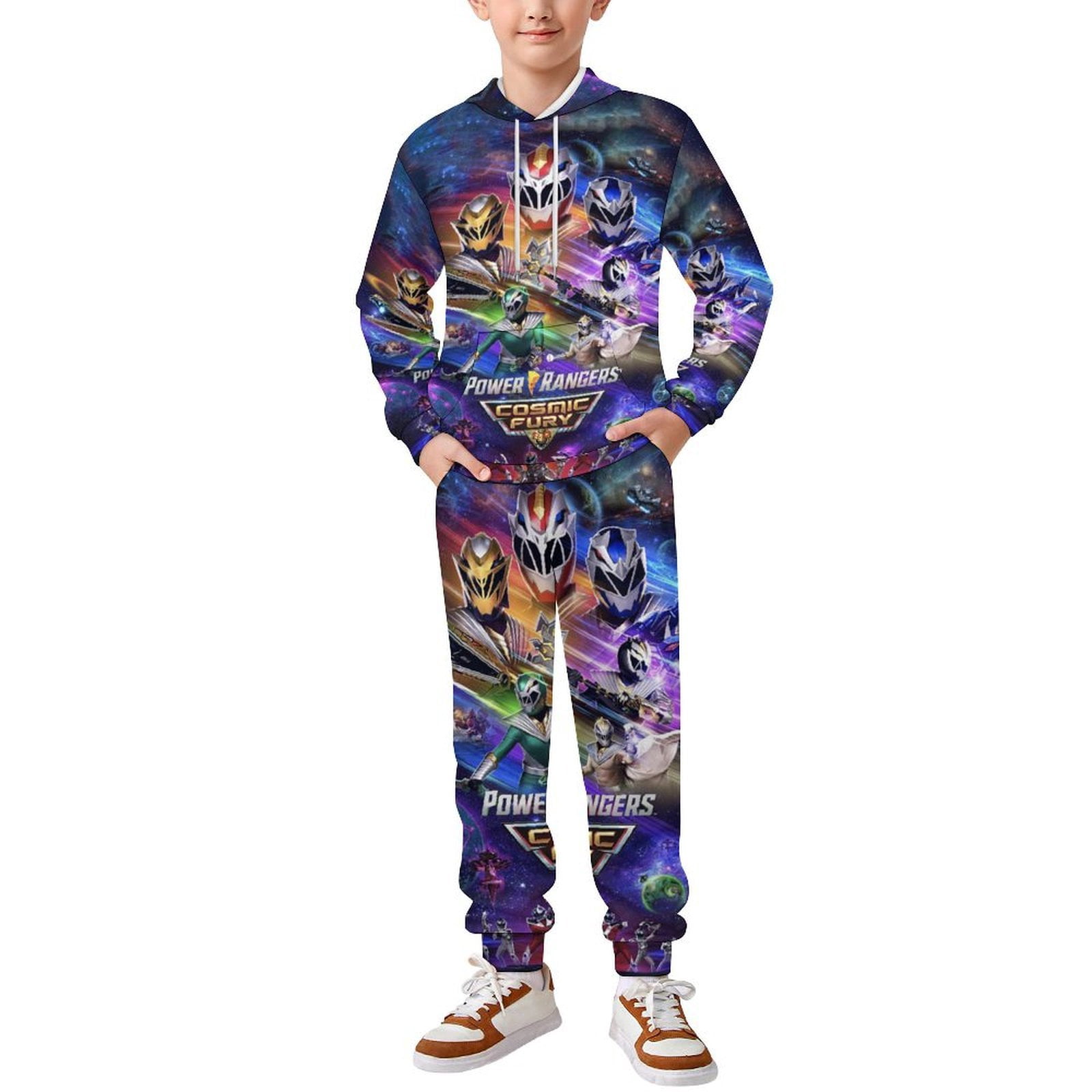 2PCS Power Team Ran-,Ger2 Tracksuit Outfit Hoodie Sweatshirt & Jogger ...