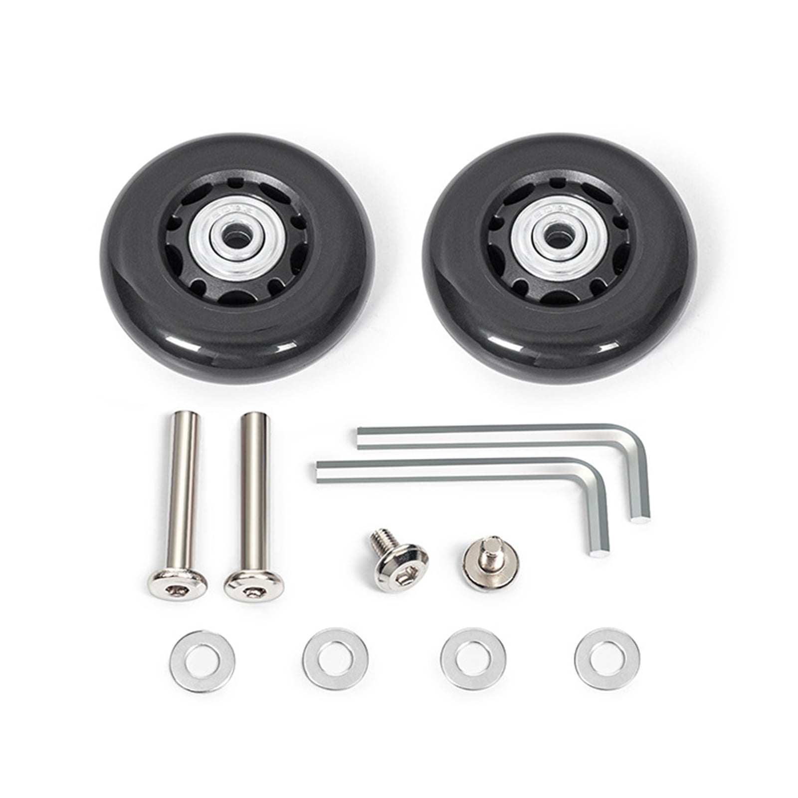 2PCS Practical Luggage Wheels Multipurpose Fit Plastic Rollers Casters ...