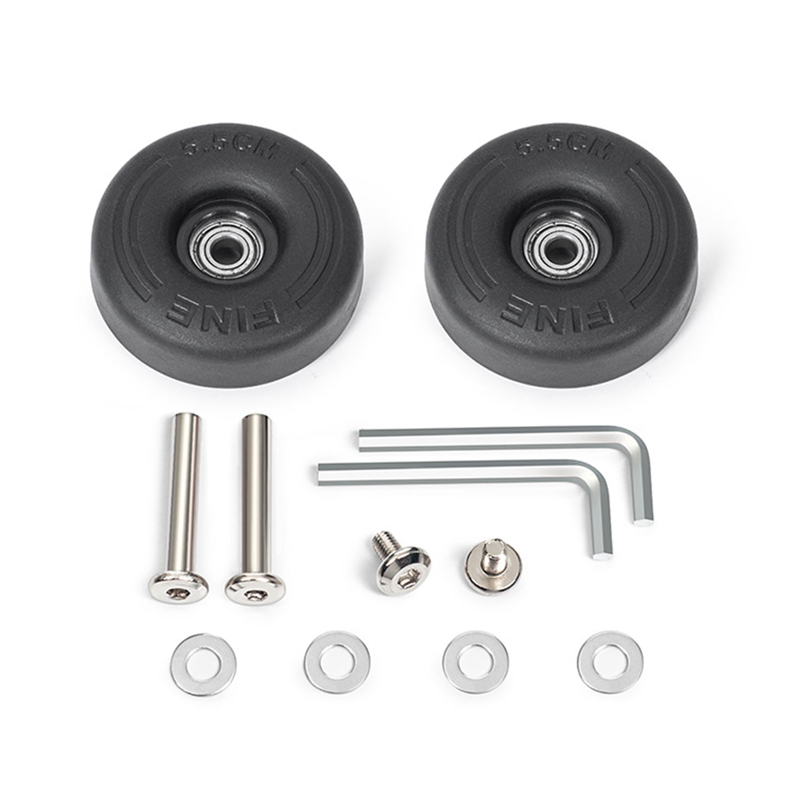 2PCS Practical Suitcase Wheels Quick Install Roller Casters High ...