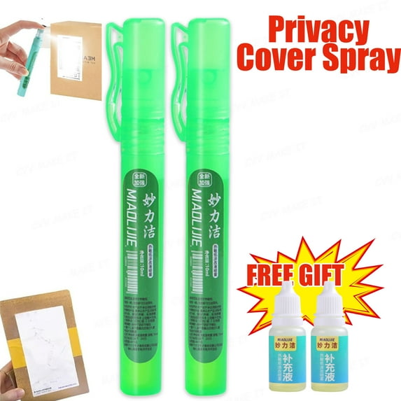 2PCS Privacy Cover Spray Privacy SprayPen,Portable Privacy Information ...
