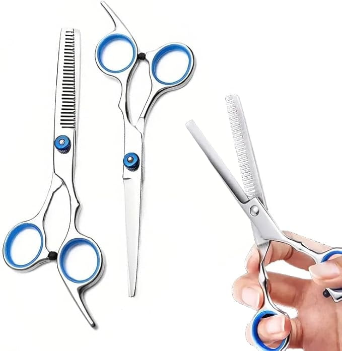 2PCS Professional Hair Cutting Scissors Set-Hairdressing Shears Kit ...