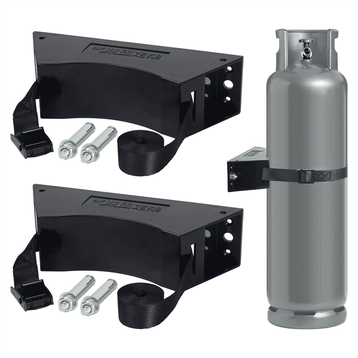 2PCS Propane Tank Holder Propane Tank Mount Gas Cylinder Holder with ...