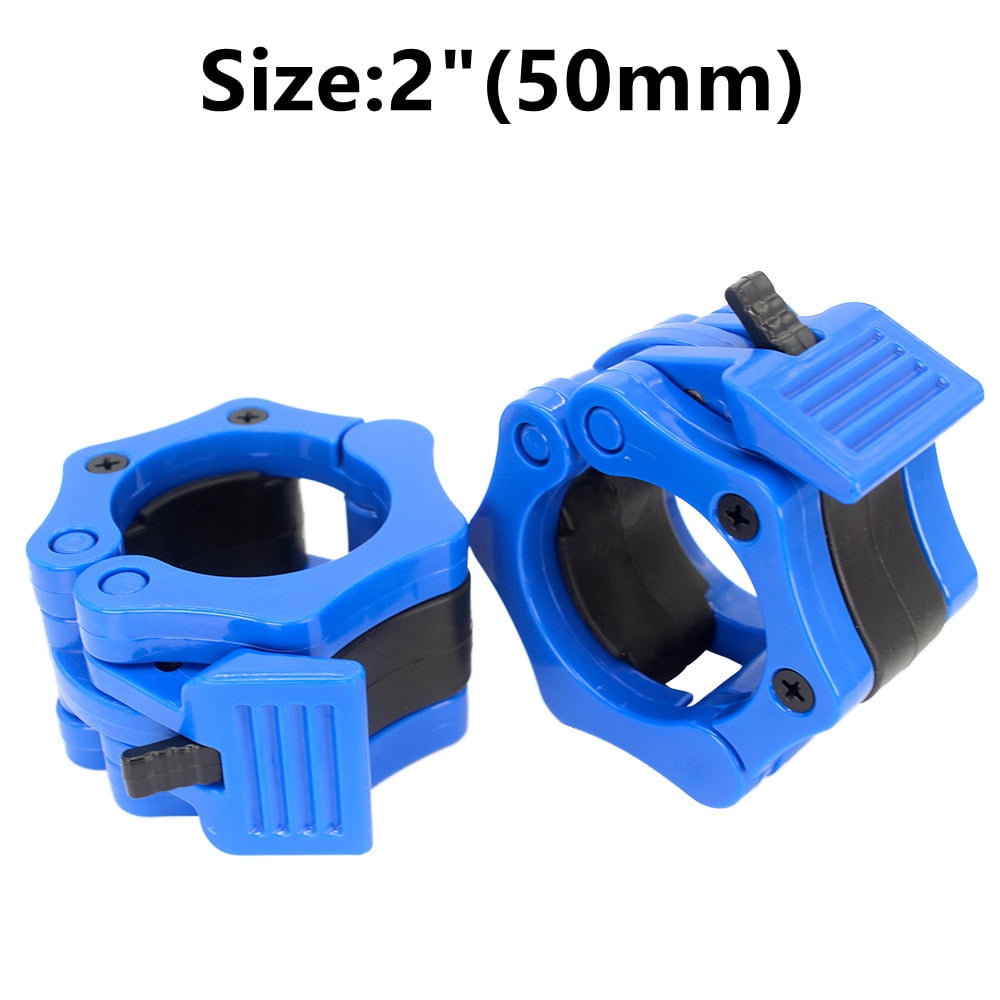 (2PCS)Quick Release Barbell Clamps - 1" & 2" Non-Slip Dumbbell Weight ...