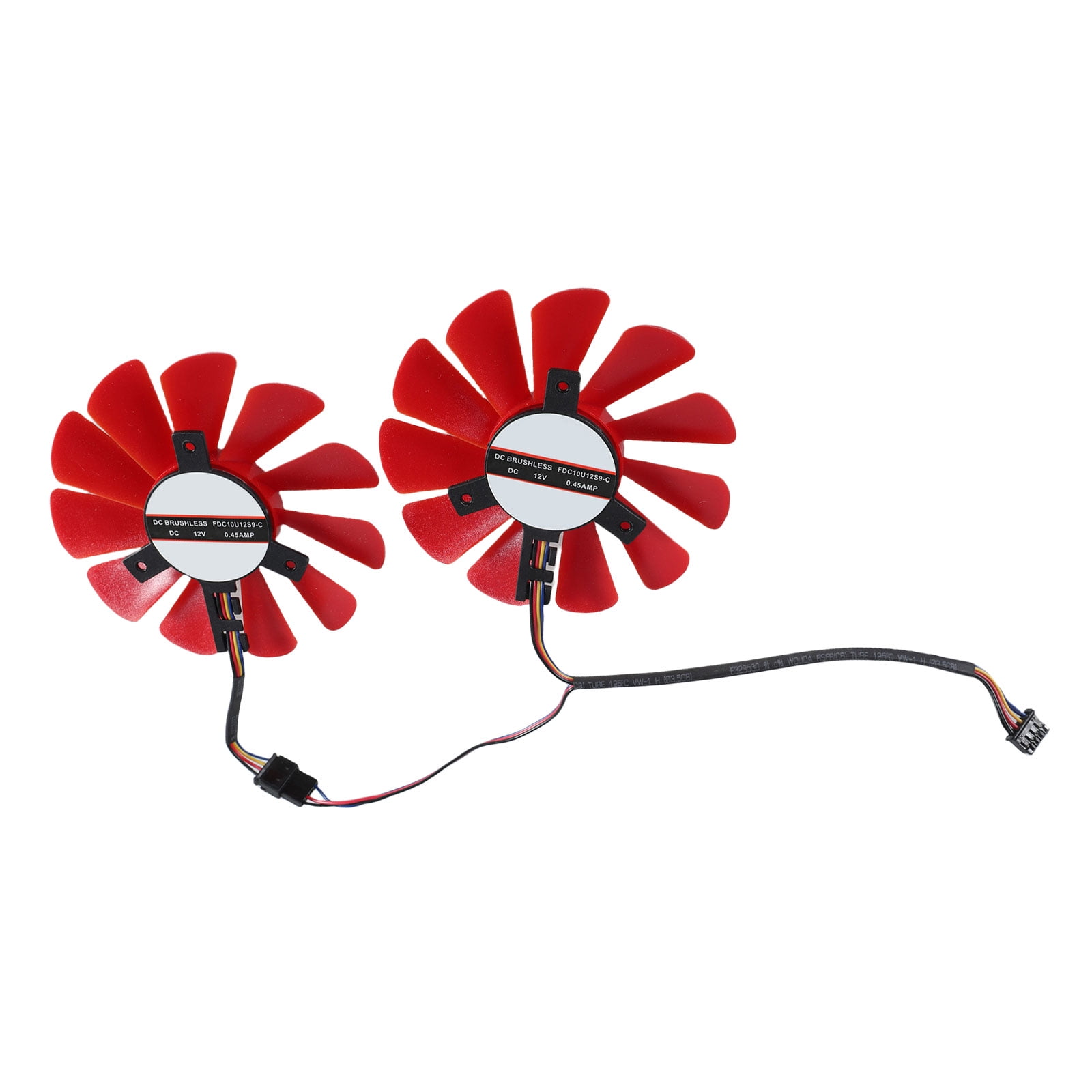 2PCS Quiet Cooling Fan High Efficiency 4Pin Fan With LED Lighting ...