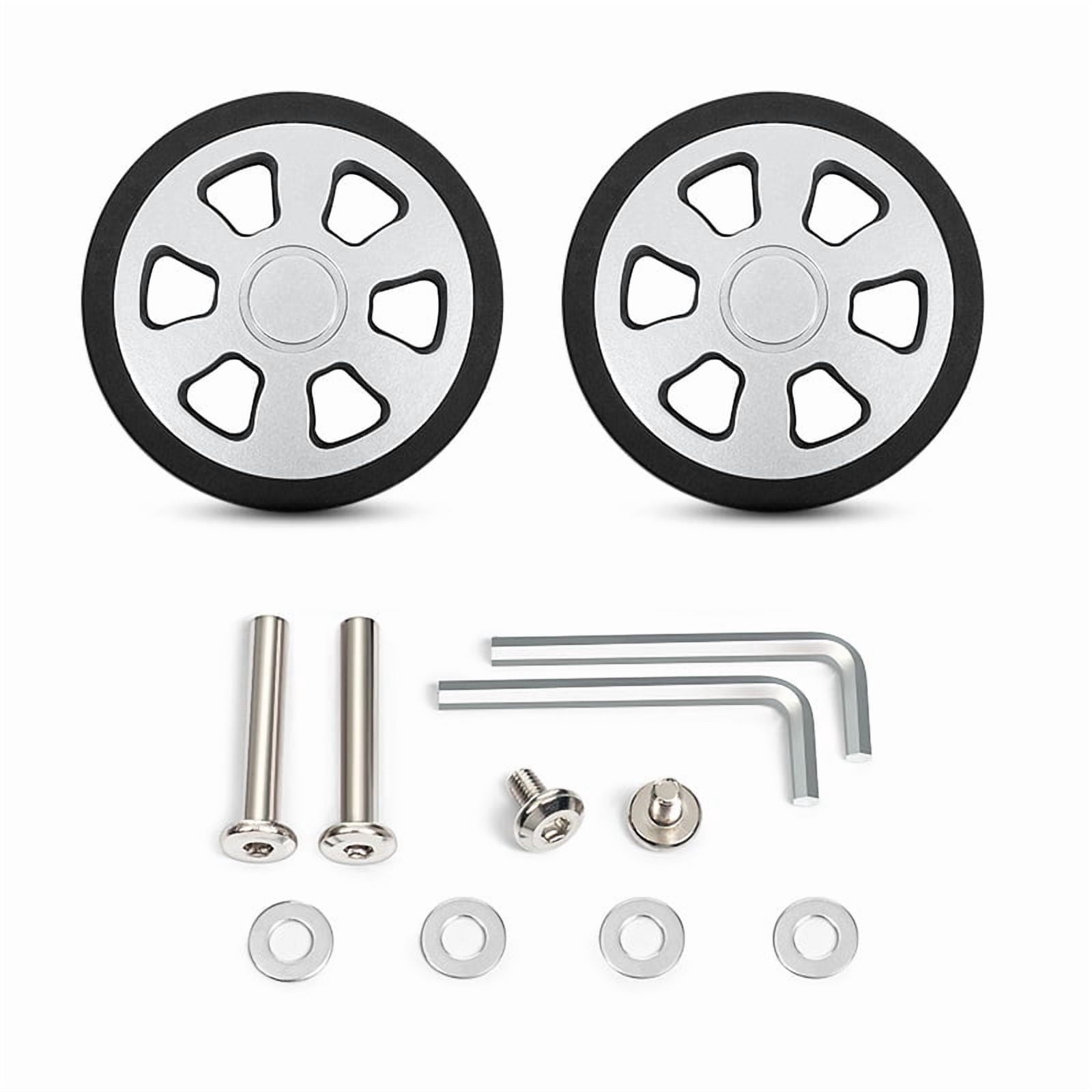 2PCS Quiet Rolling Suitcase Replacement Wheels Plastic Casters ...
