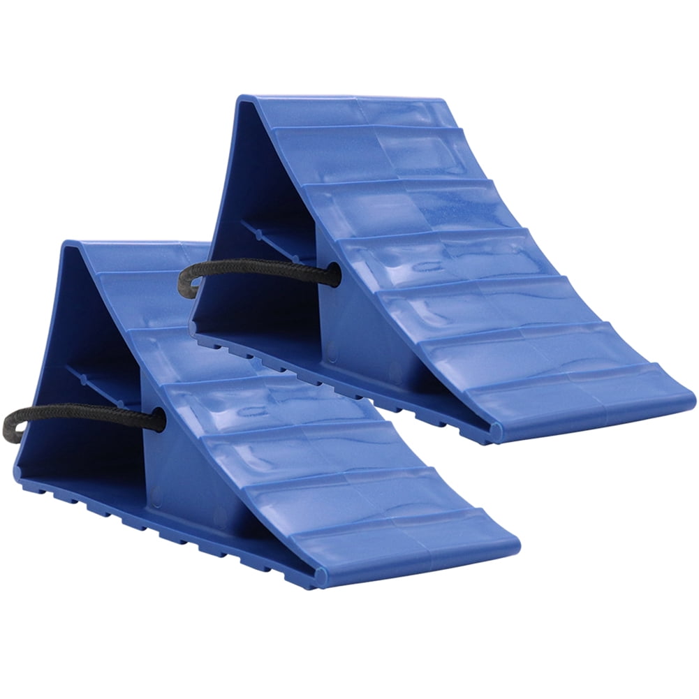 2PCS RV Large Wheel Chocks with Built-in Rope Handle for Travel ...
