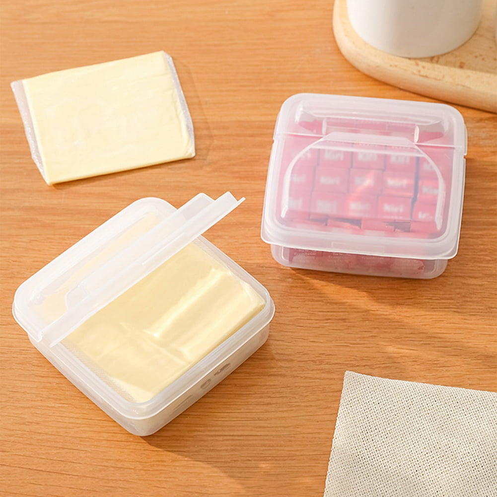 2PCS Rectangle Plastic Portion Box Sets with Lids, Food Storage Box ...