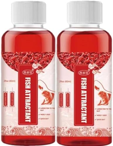 2PCS Red 40 Fishing Liquid, Red 40 Fishing Liquid, Red Worm Bait Fish ...