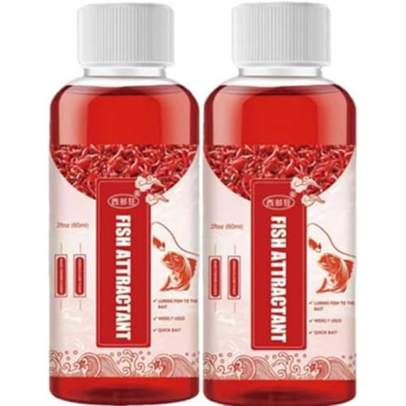 2PCS Red 40 Fishing Liquid, Red 40 Fishing Liquid, Red Worm Bait Fish ...