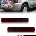 2PCS Red Lens Rear Bumper Fender Light Reflector Light Side Marker ...