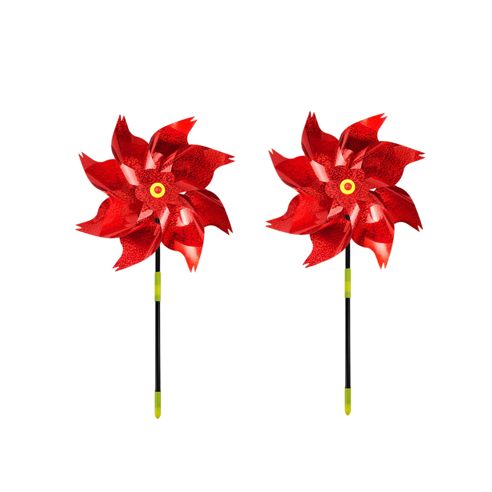 2PCS Reflective Pinwheels for Yard and Garden Bird Devices Pre ...