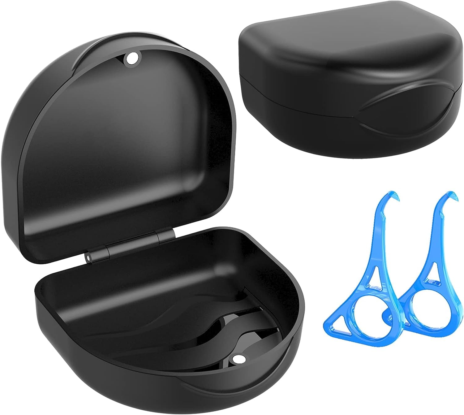 2PCS Retainer Case Denture Case: Orthodontic Dental Case, Slim Braces ...