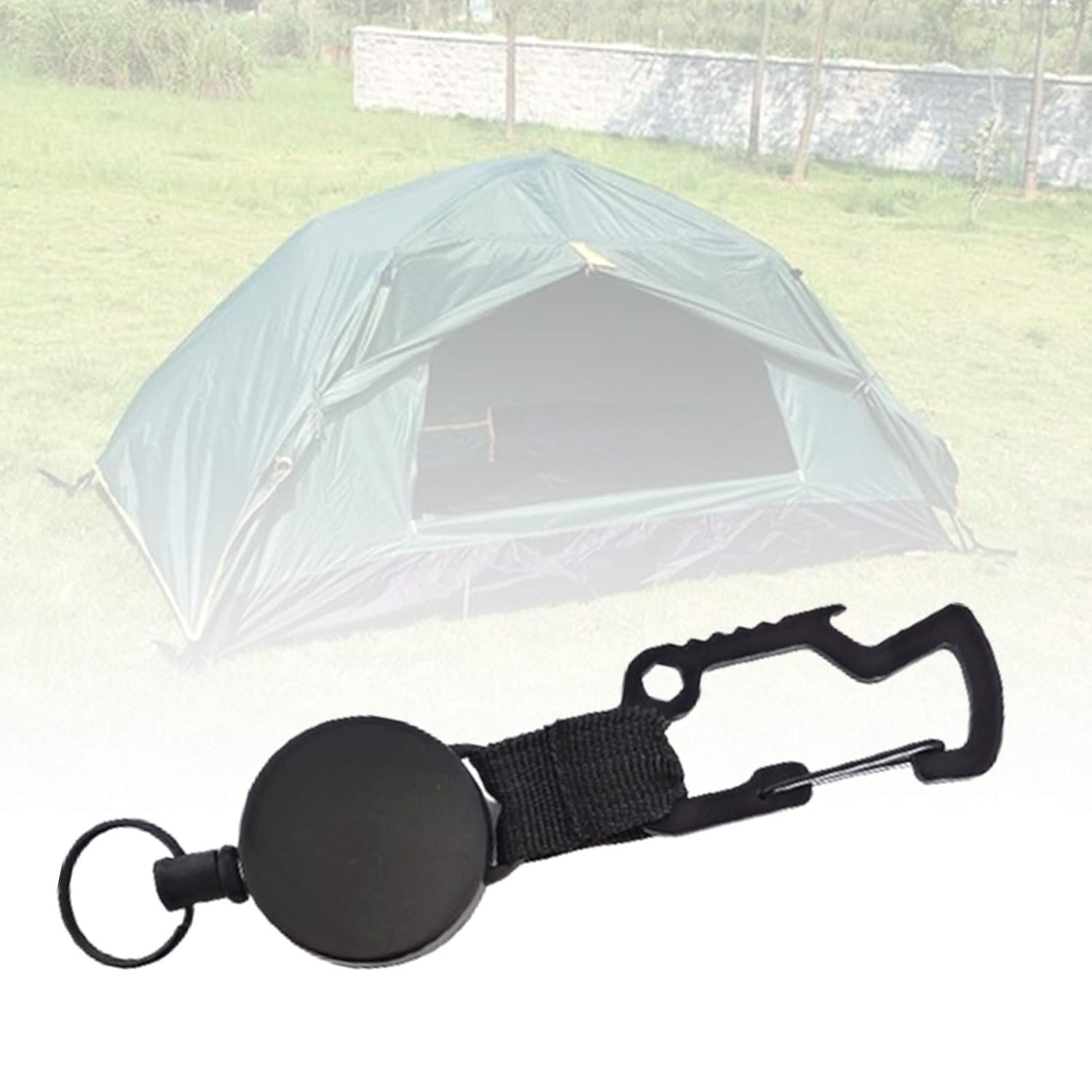 2PCS Retractable Keychain, Heavy Duty Key Holder, Multitool Carabiner ...