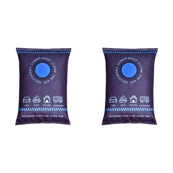 2PCS Reusable Dehumidifier Bags Car For Interior Portable Condensation ...