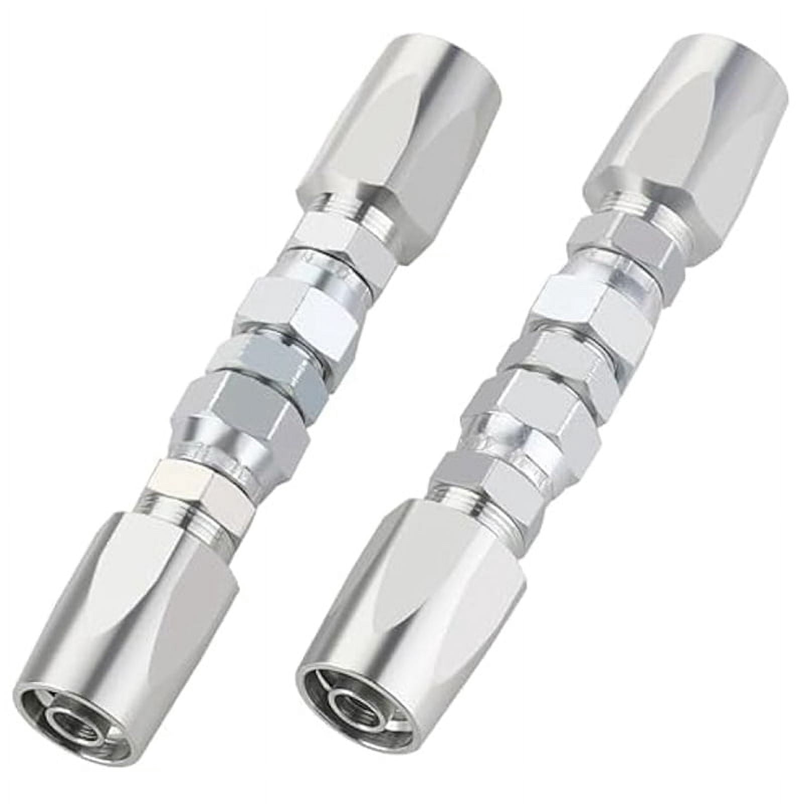 2PCS Reusable Hydraulic Fittings 1/2Inch ID Hydraulic Hose Field Repair ...