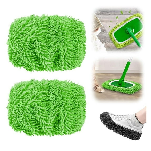 2PCS Reusable Mop Pads,Microfiber Compatible with Sweeper Mops, Wood ...
