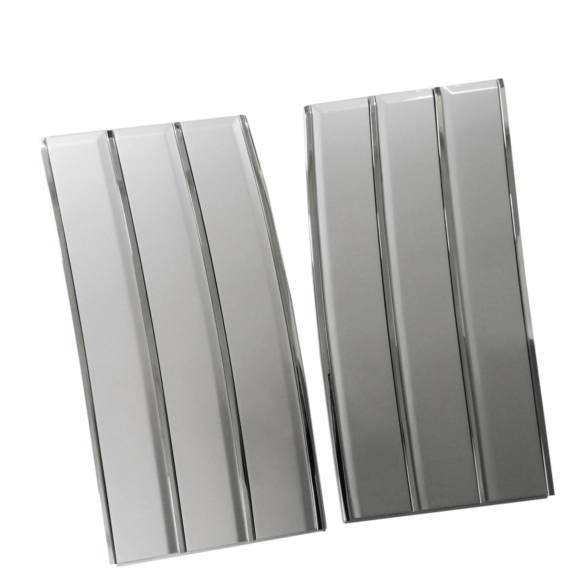 2PCS Right & Left Door Molding Set With Chrome For 2013-2018 Range ...
