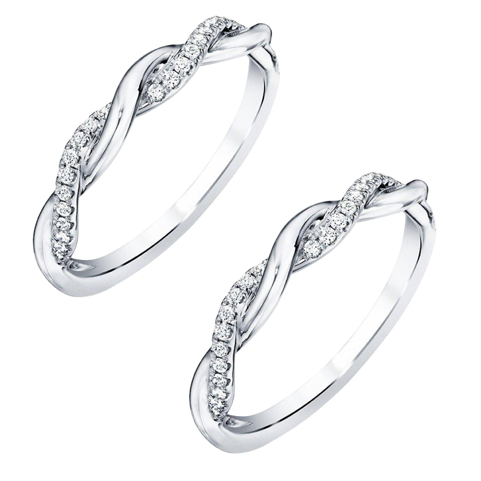 2PCS Rings To My Best Friend Ring Adjustable Promise Anniversary ...