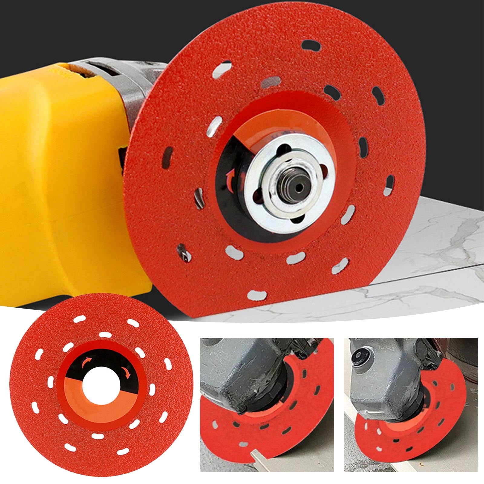 2PCS Rock Slab Grinding Disc, 4 Inch Glass Cutting Disc for Angle ...