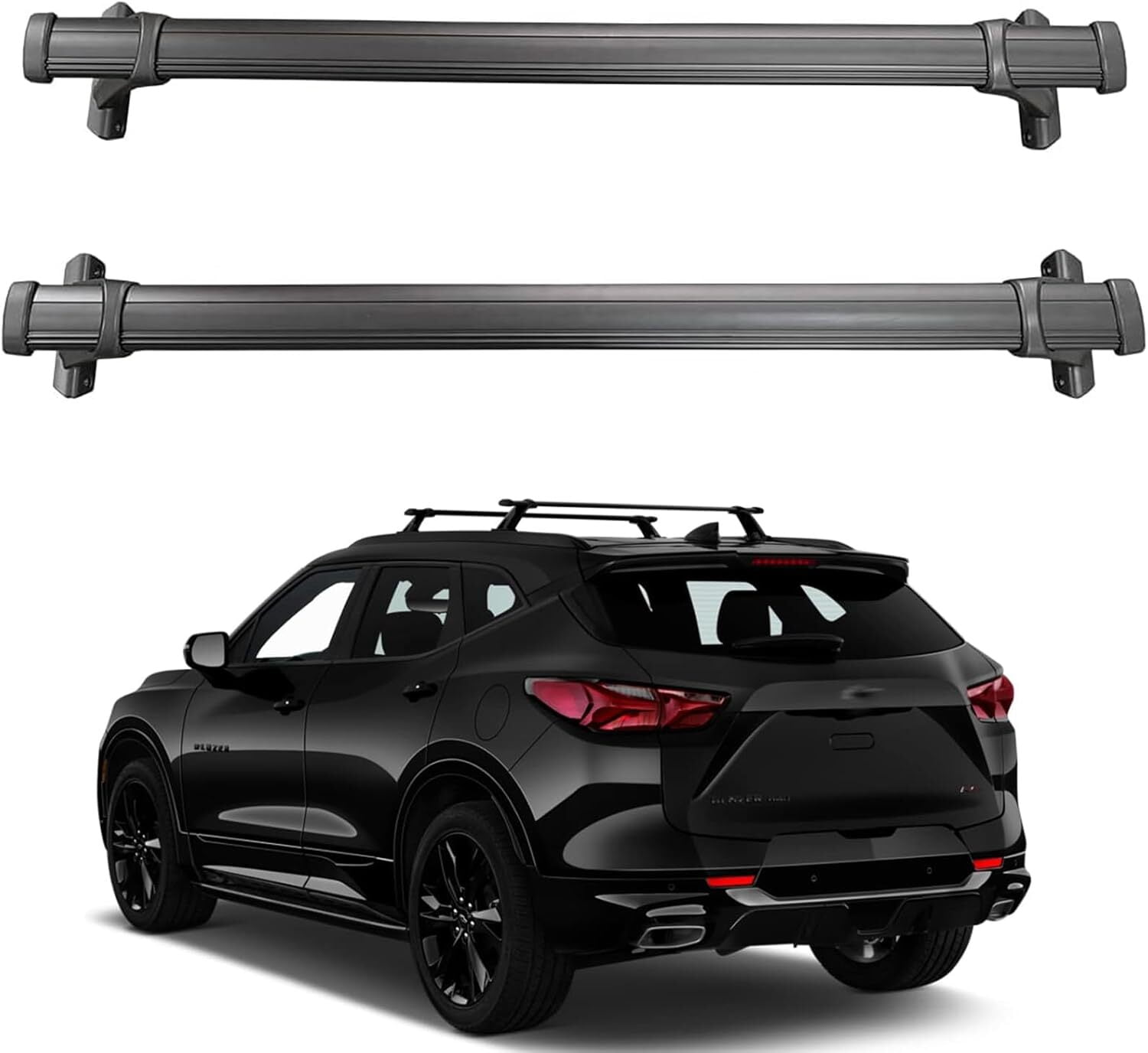 2PCS Roof Rack Rail Cross Bars For Chevrolet Chevy Blazer 2019-2025 ...