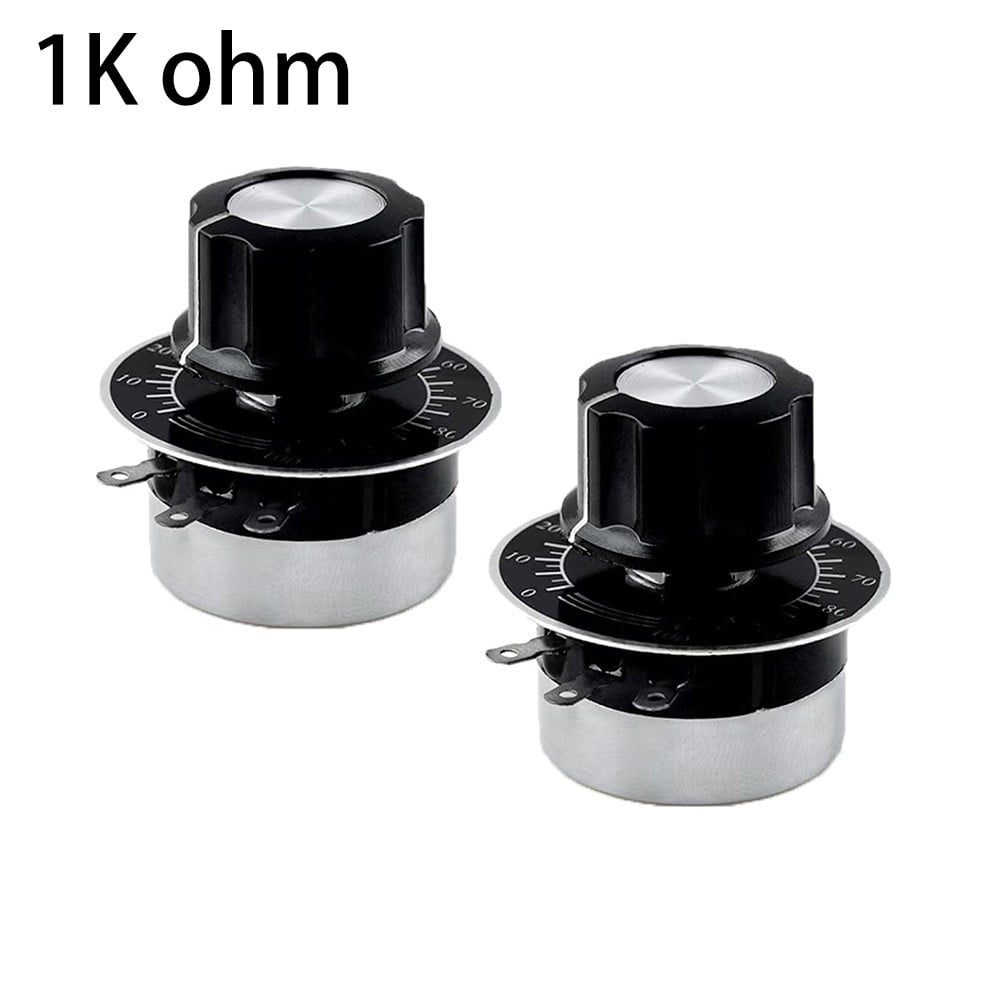2PCS Rotary Potentiometer Single Turn Carbon Film for For motor Control ...