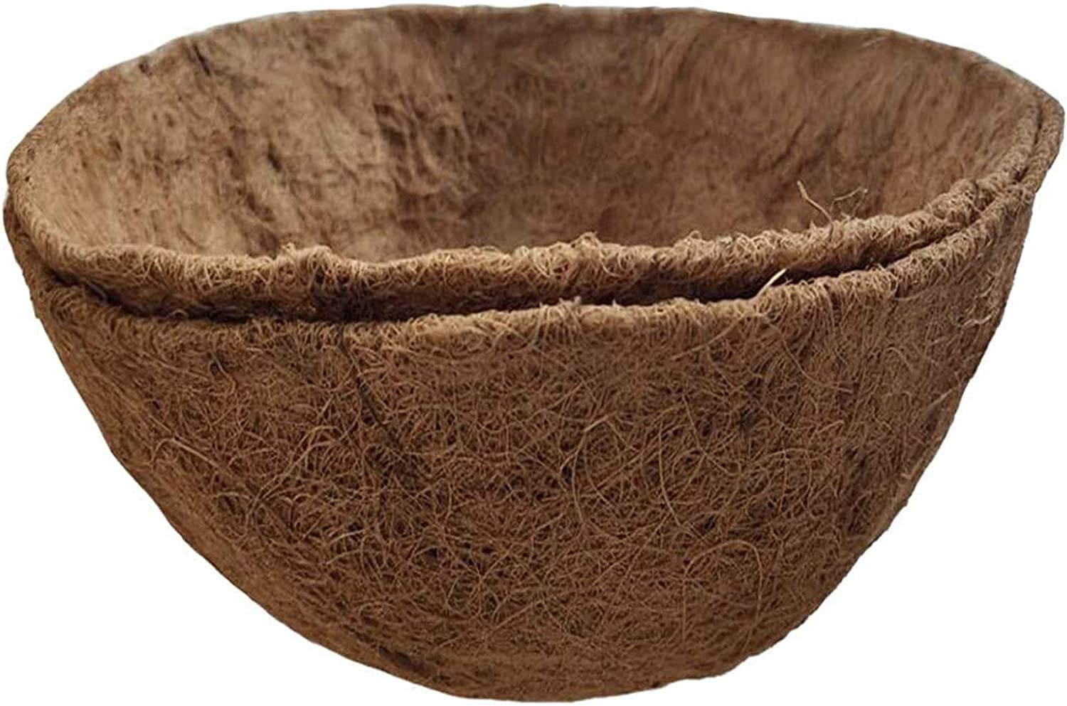 FDGARDEN, 2PCS Round Coco Liner for Hanging Basket, 10 inch, Natural ...