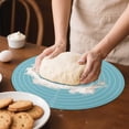 2PCS Round Silicone Baking Mats For And Non Slip Dough Rolling Mat ...