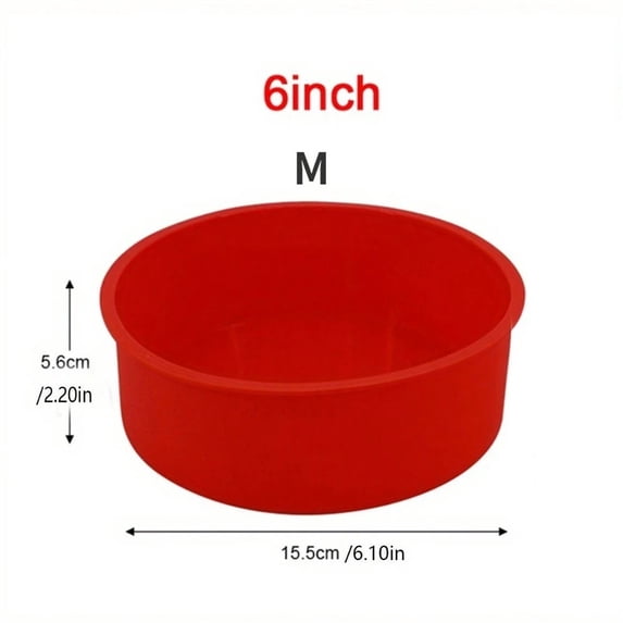 2PCS Round Silicone Cake Pan Baking Mold Round Baking Tray Kitchen ...