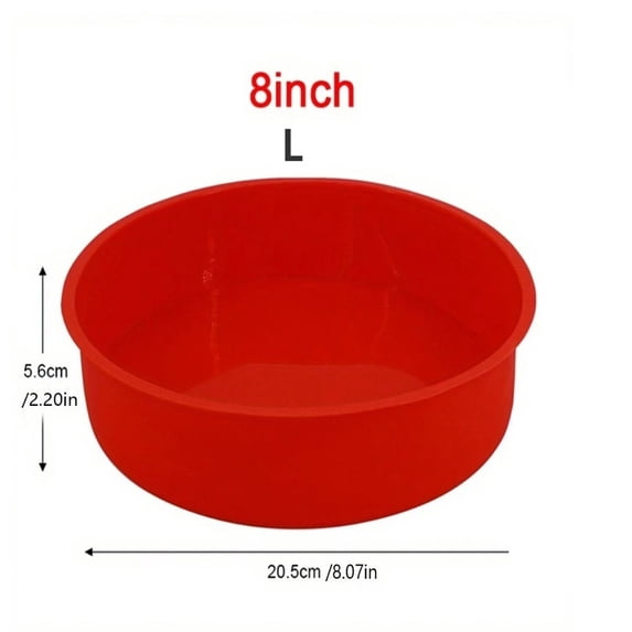 2PCS Round Silicone Cake Pan Baking Mold Round Baking Tray Kitchen ...