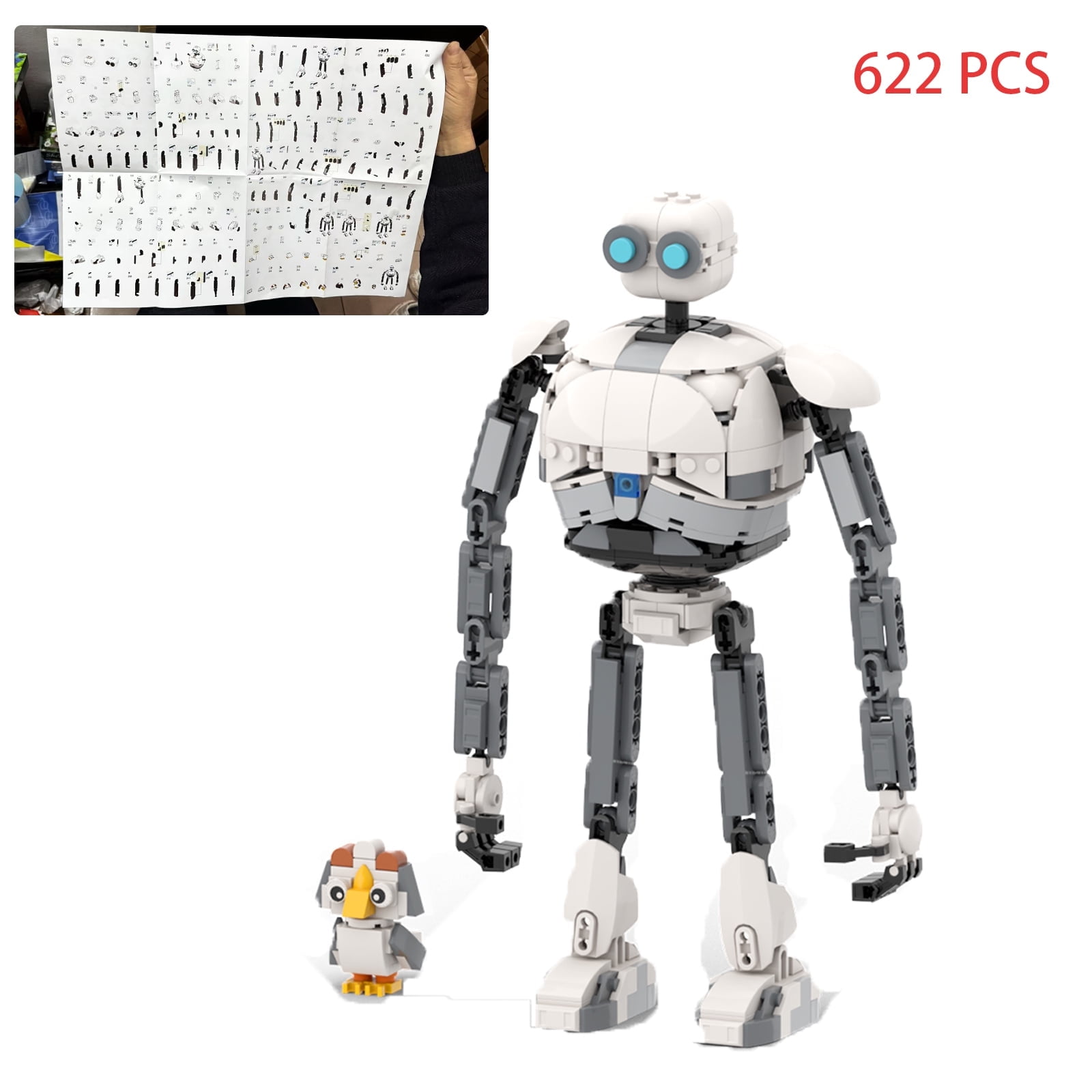 2PCS Roz,Brightbill Mecha Building Brick Kit Wilderness Movie Robots ...