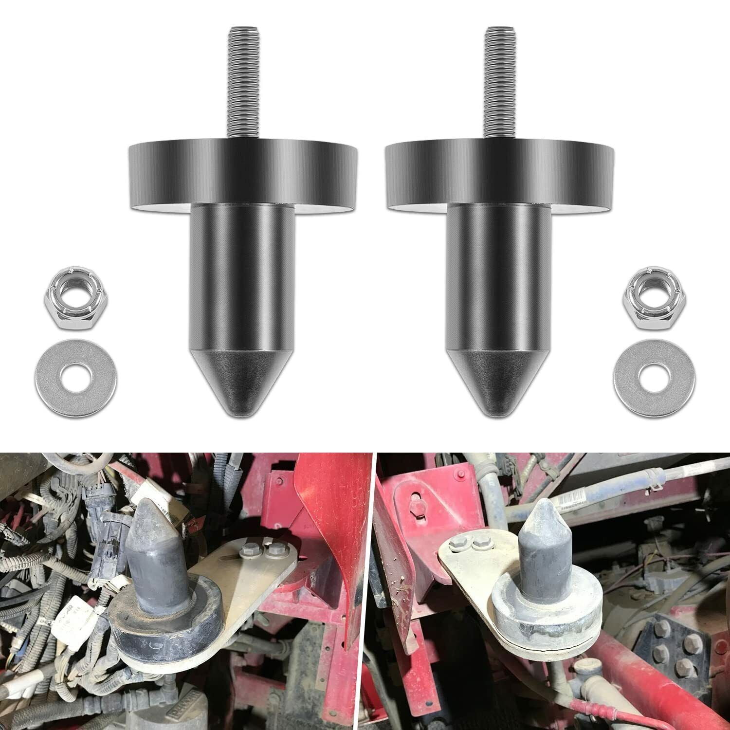 2PCS/SET 924-5410 Hood Pin Kit K179-528 for Kenworth T2000 W900 T600 ...