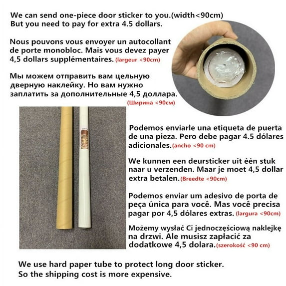 2PCS/SET Candy Door Sticker Self-adhesive PVC Wallpaper Waterproof ...