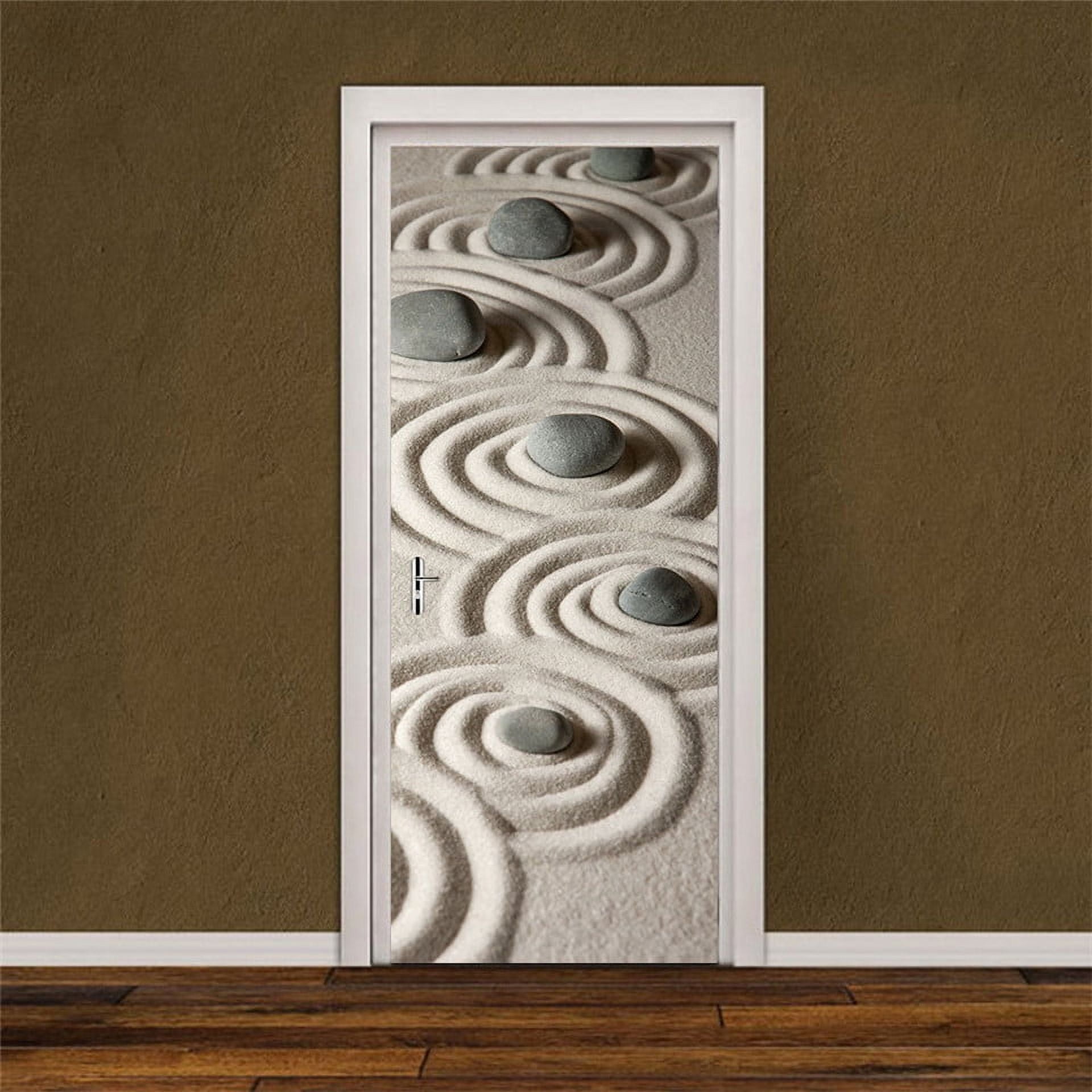 2PCS/SET High Quality Cubic Wallpaper for Door Self-adhesive Waterproof ...