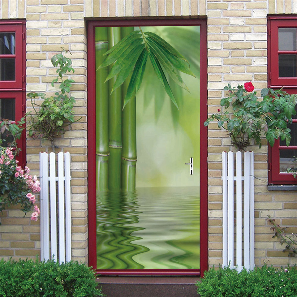 2PCS/SET Retro European Style Stickers on the Doors Vinyl DIY Peel and ...