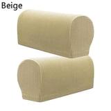 2PCS/SET Solid Stretch Stretchy Premium Fleece Sofa Armrest Covers ...