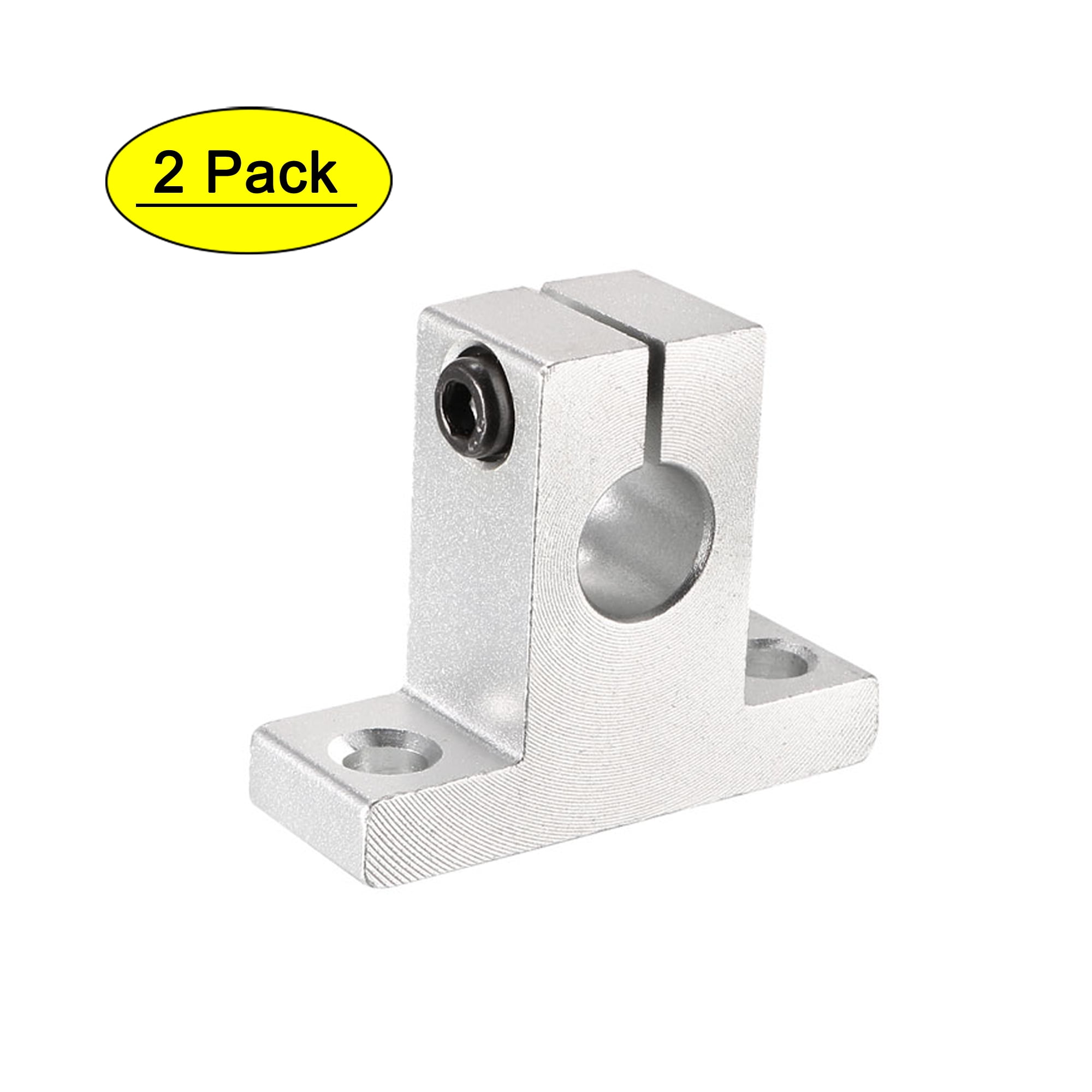 2PCS SK10 Aluminum Linear Motion Rail Clamping Rod Rail Guide Support for 10mm Dia Shaft ...