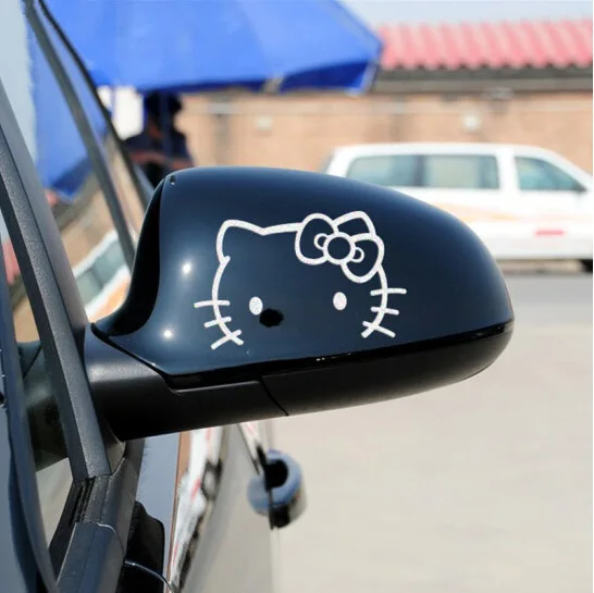 2PCS Sanrio Hello Kitty Car Sticker Non Fading Fashion Car Sticker ...
