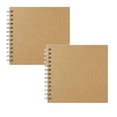 2PCS Scrapbook 7x7 Inch DIY Scrapbook Album Hardcover Kraft Paper Scrap ...