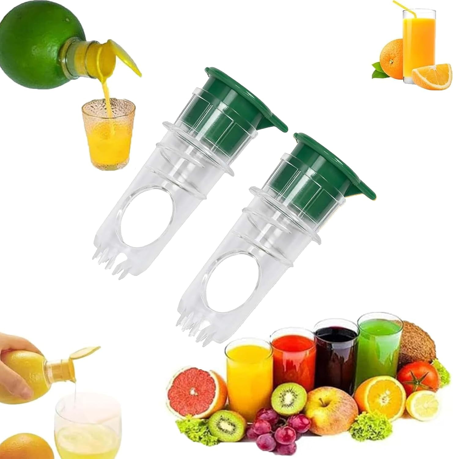 2PCS Screw Top Lemon Squeezer, Handheld Lemon squeezer, Manual Juice ...