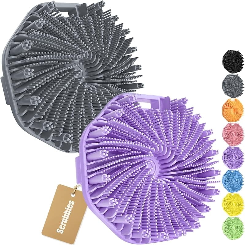 2PCS Scrubbies The Sud Bud, Silicone Body Scrubber, Exfoliating Body ...