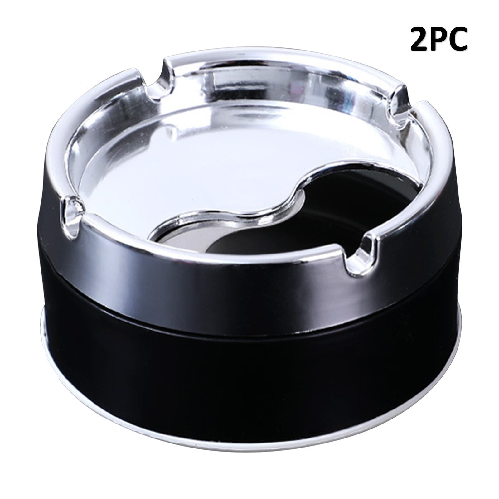 2PCS Sealed Windproof Ashtray,Stainless Steel Ashtrays for Cigarettes ...