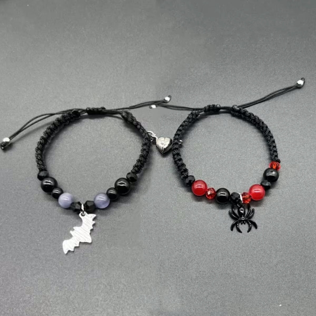2PCS/Set Fashion Friendship Bracelet Hello Cat Pendant Matching ...