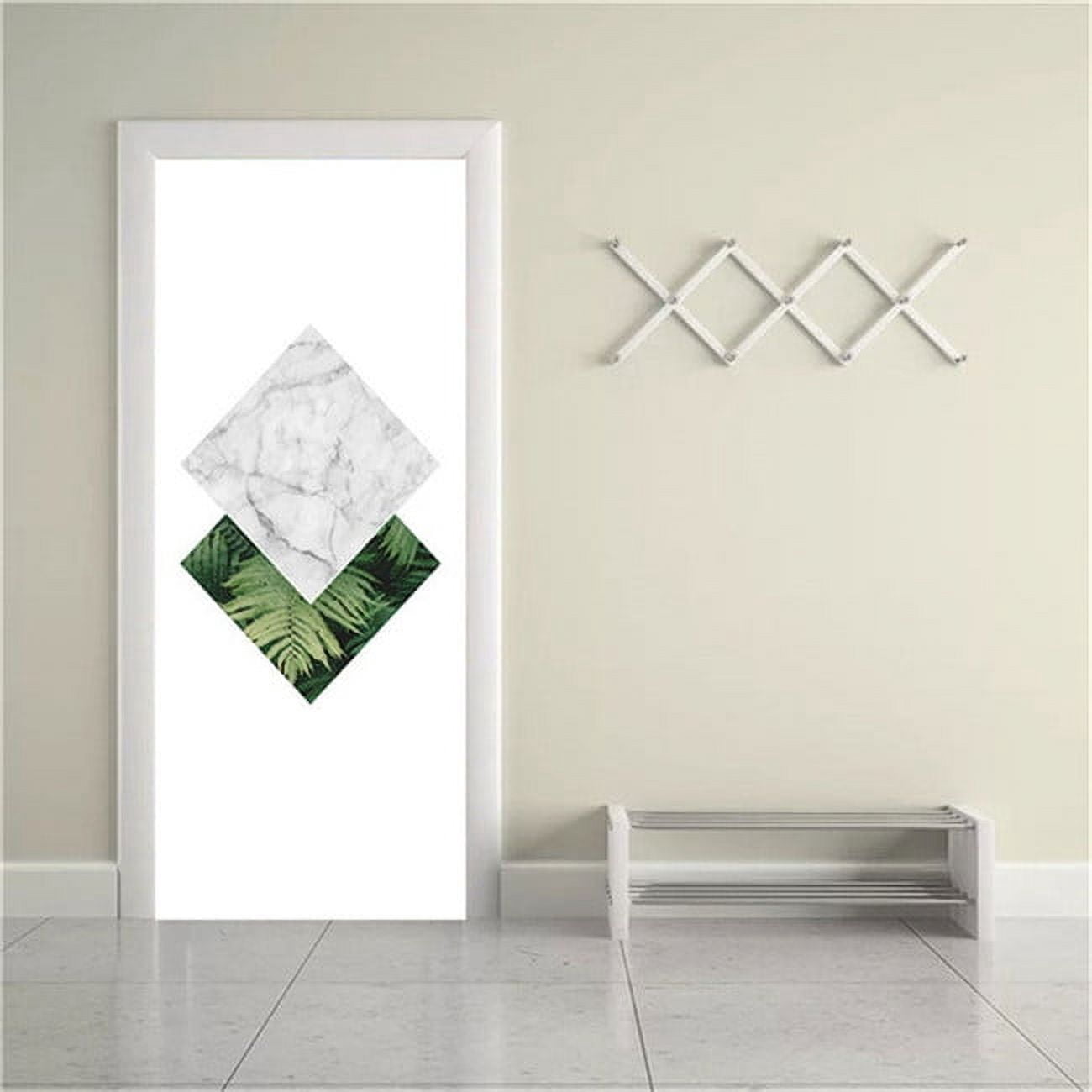 2PCS/Set Fashion Geometric Door Sticker Wallpaper On The Door Home ...